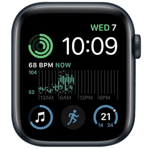 Watch SE 2nd Gen (GPS) SOLAMENTE CUERPO, Medianoche Aluminio, 44mm, C ...