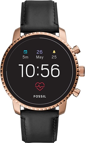 Fossil Gen 4 Explorist HR FTW4017 - Oro Rosa/Negro Leather, C - CeX (MX ...